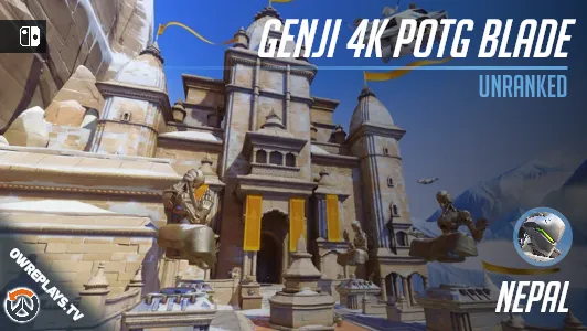 Genji 4K POTG Blade | OWReplays — Share Overwatch 2 Replay Codes