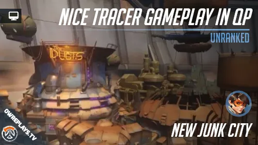 Nice Tracer Gameplay in QP | OWReplays — Share Overwatch 2 Replay Codes