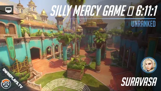 Silly Mercy Game ♡ 6:11:1 | OWReplays — Share Overwatch 2 Replay Codes