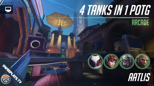 4 tanks in 1 POTG | OWReplays — Share Overwatch 2 Replay Codes